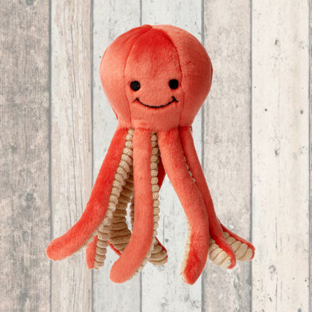 Fluff & Tuff Squirt Baby Octopus | Tough Toys | DOGHOUSE