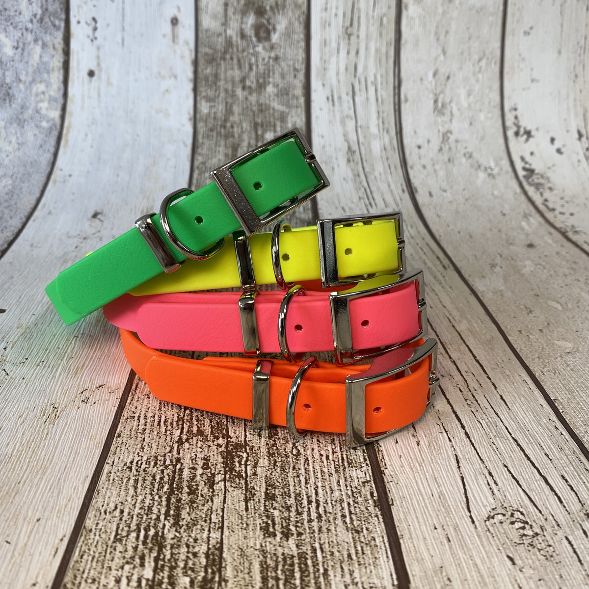 Waterproof Vegan Leather Neon Dog Collar | Handmade by Doghouse – DOGHOUSE