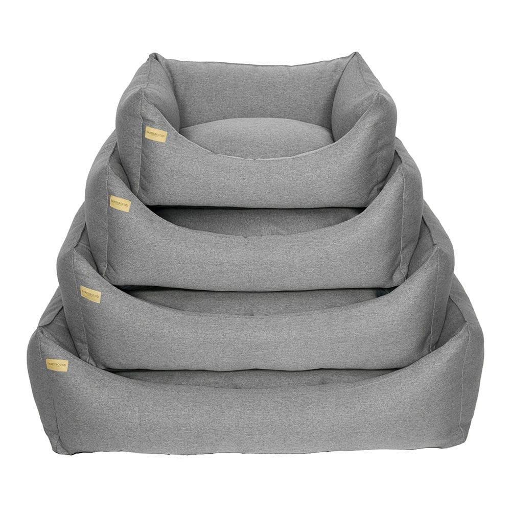 Earthbound Rectangle Grey Dog Bed | Stylish and Comfy | Dog Beds ...